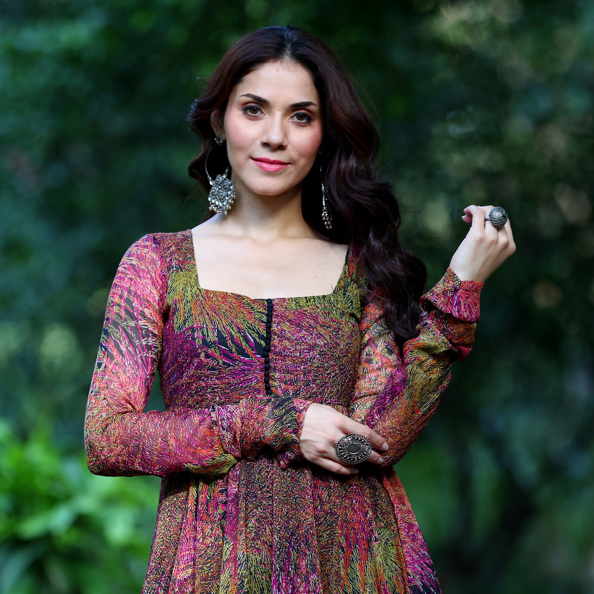 Anandini Gher Gerogette Kurta – Kameez.co