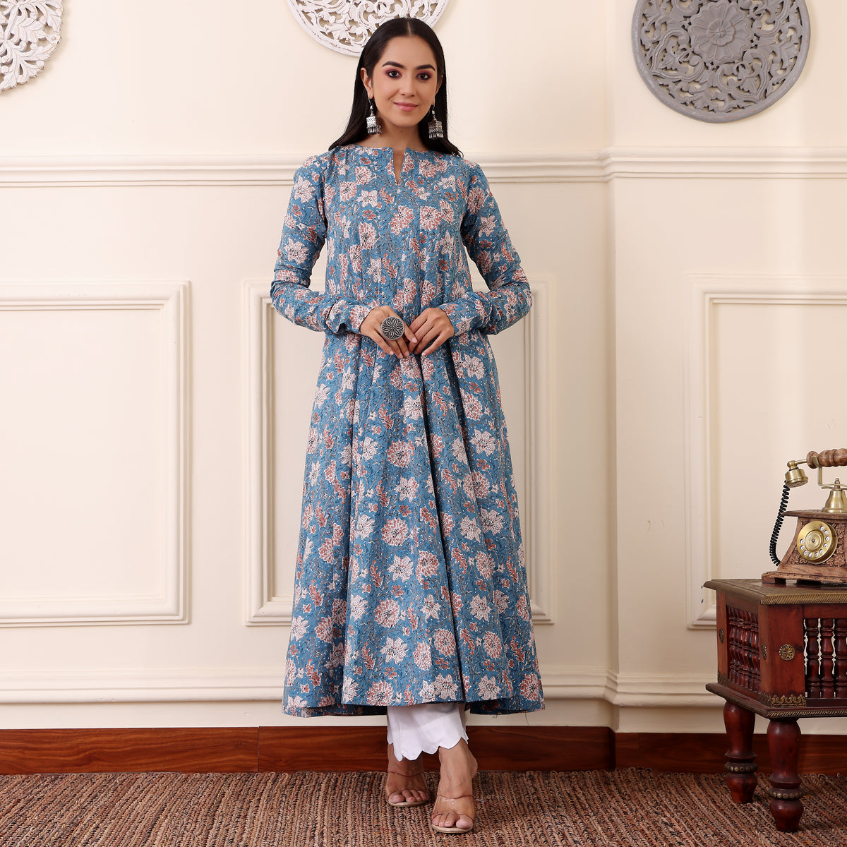 Kehkasha Cotton Kalidaar Kurta – Kameez.co