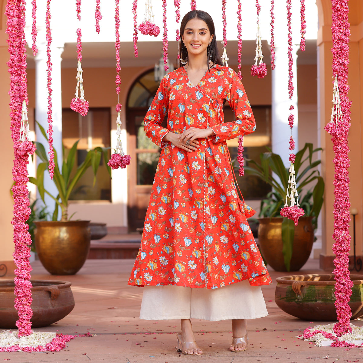 Gulnaaz Cotton Angrkaha Set – Kameez.co