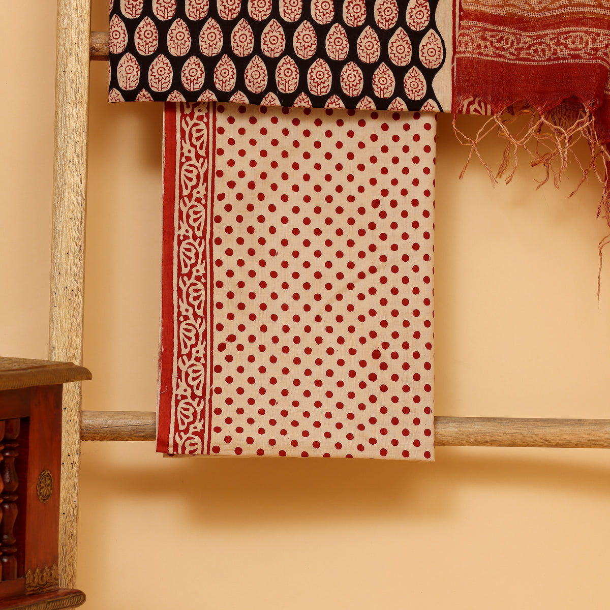 Azam hand block printed cotton unstitched Suit set – Kameez.co