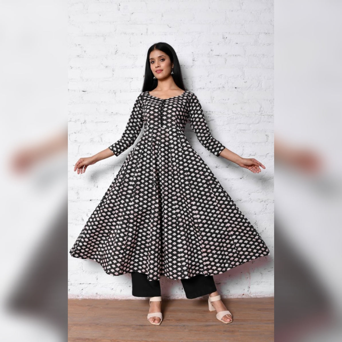 Kiran hand block Cotton Kurta – Kameez.co